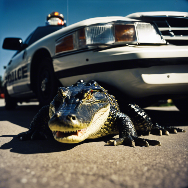 Alligator's Joyride on Police Car Goes Viral! | US Newsper